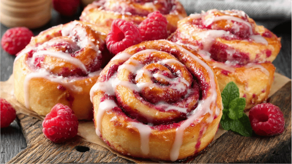 Delicious Raspberry Cinnamon Rolls Recipe - Easy Bake